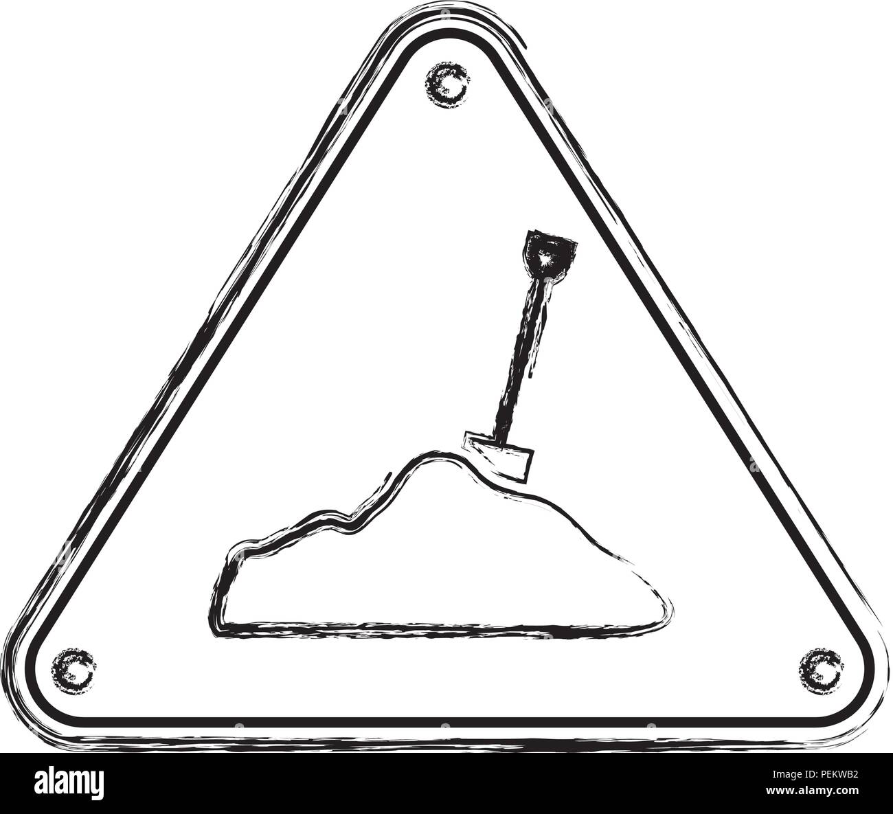 Road construction highway maintenance Black and White Stock Photos ...