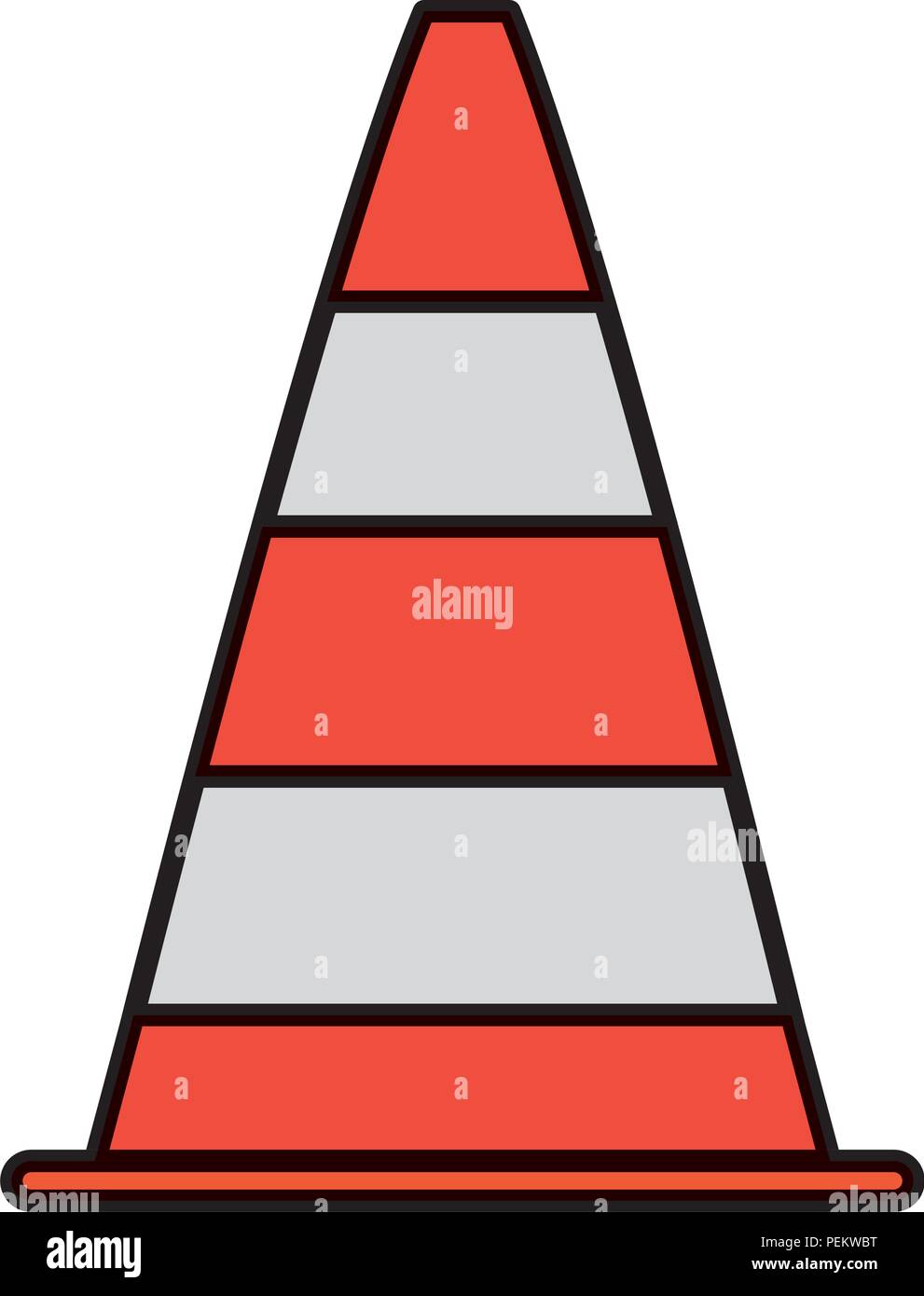 color traffic cone warning attention sign Stock Vector Image & Art - Alamy