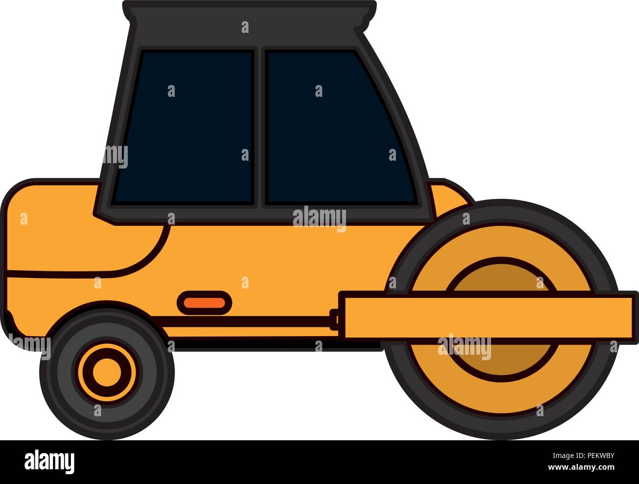 color road roller mechanic equipment service Stock Vector Image & Art ...