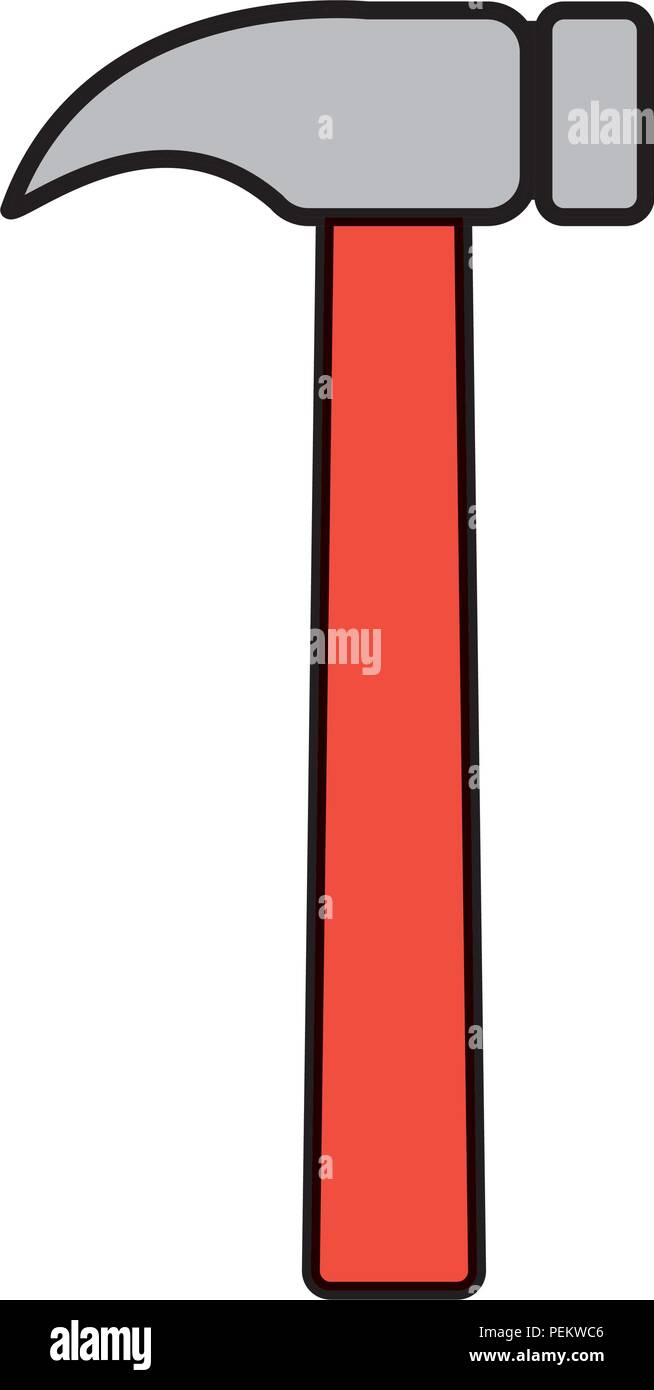 color hammer repair equipment maintenance service Stock Vector Image ...