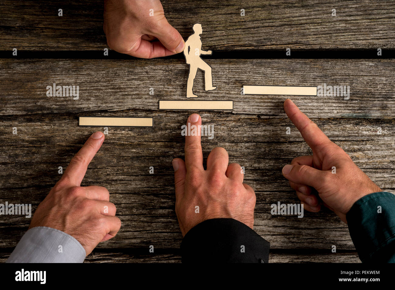 Business teamwork and cooperation concept with the hands of four ...