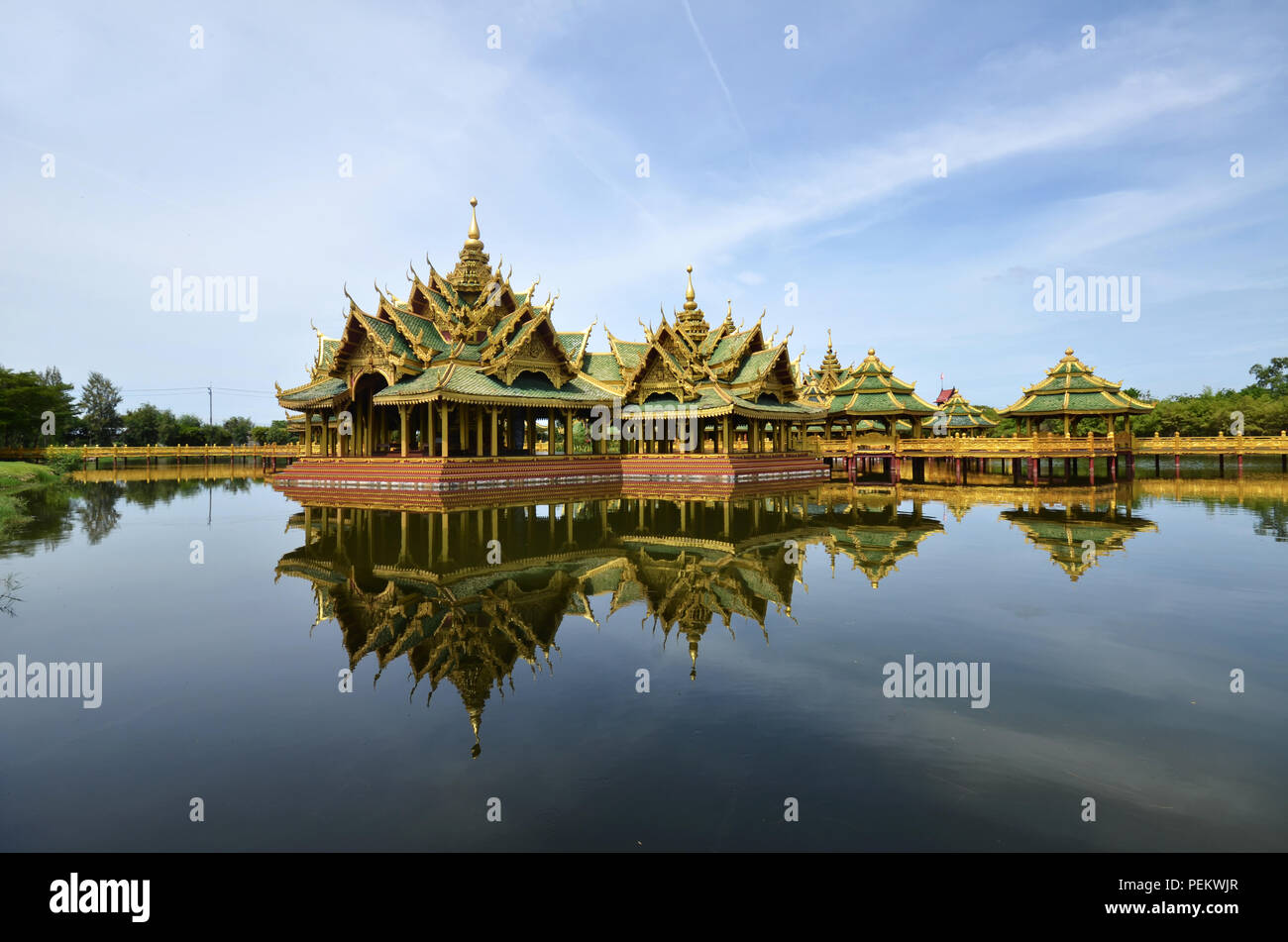 Pavilion of the Enlightened in Ancient city in Bangkok Thailand Stock ...