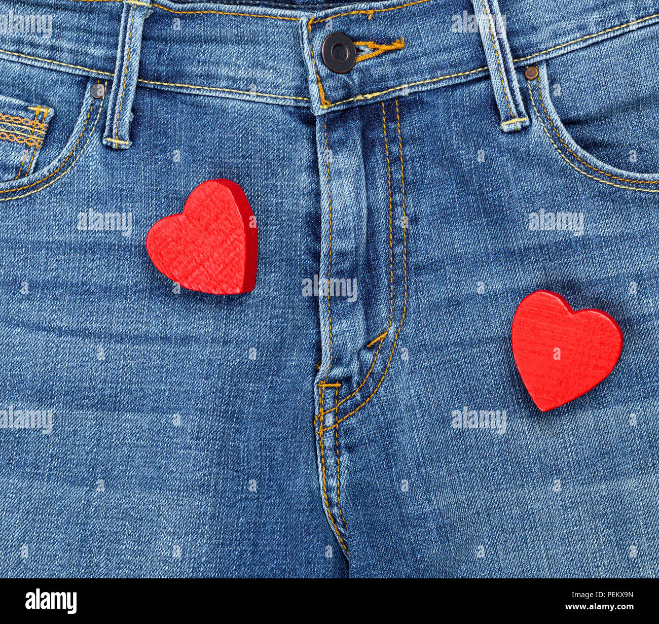 Denim heart hi-res stock photography and images - Alamy