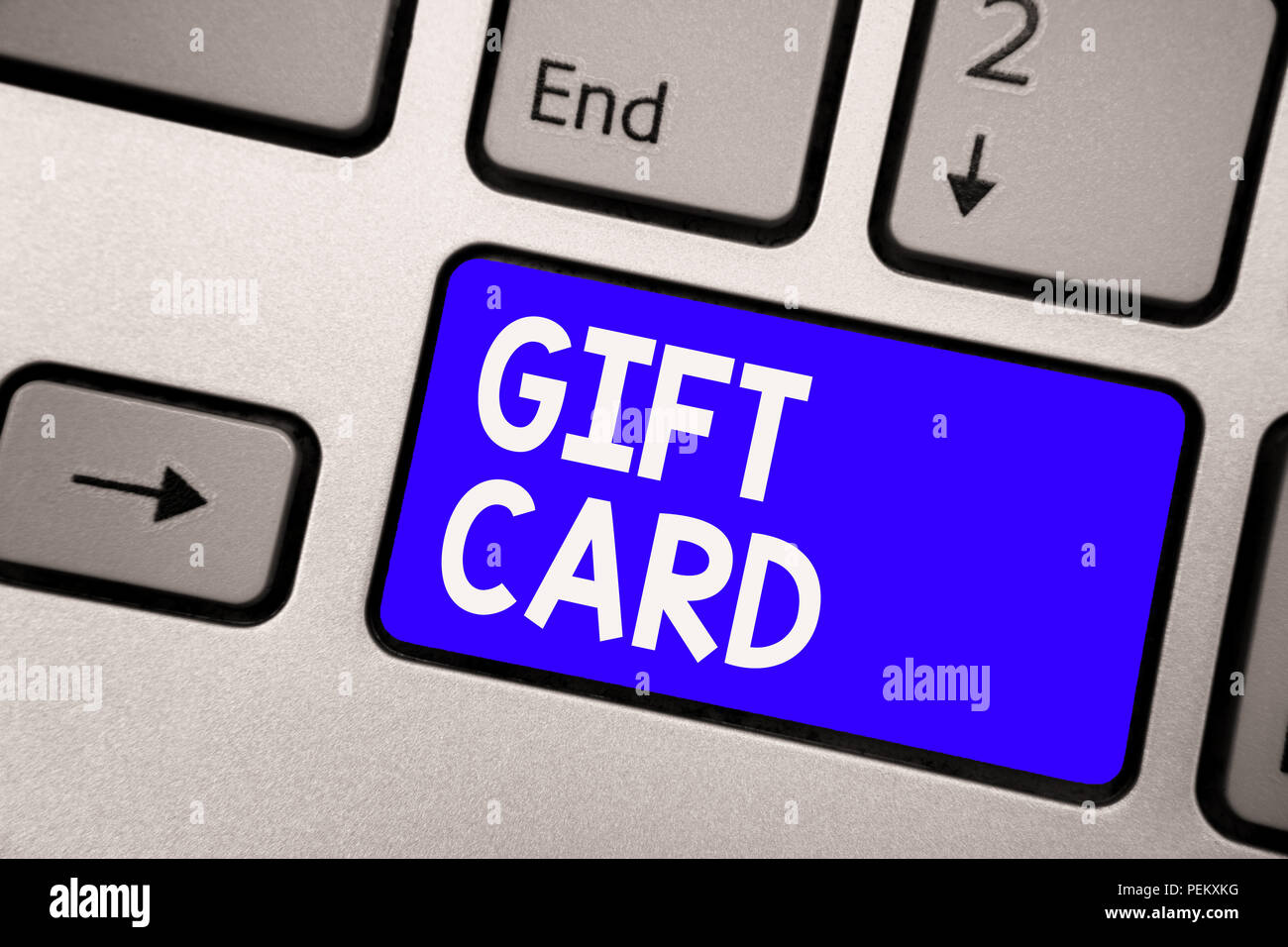 Handwriting text Gift Card. Concept meaning A present usually made of ...