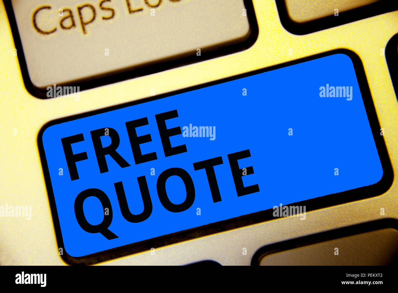 Writing note showing Free Quote. Business photo showcasing A brief ...