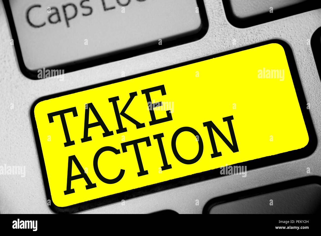 Text sign showing Take Action. Conceptual photo advices someone to do ...