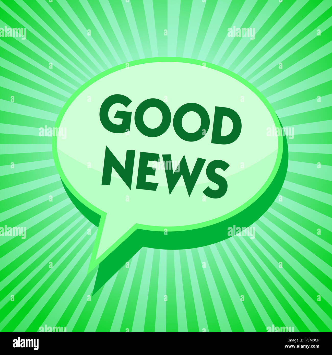 Text sign showing Good News. Conceptual photo Someone or something ...