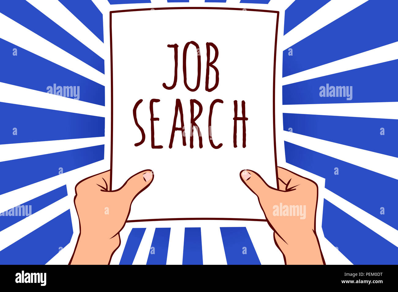Writing note showing Job Search. Business photo showcasing An act of ...