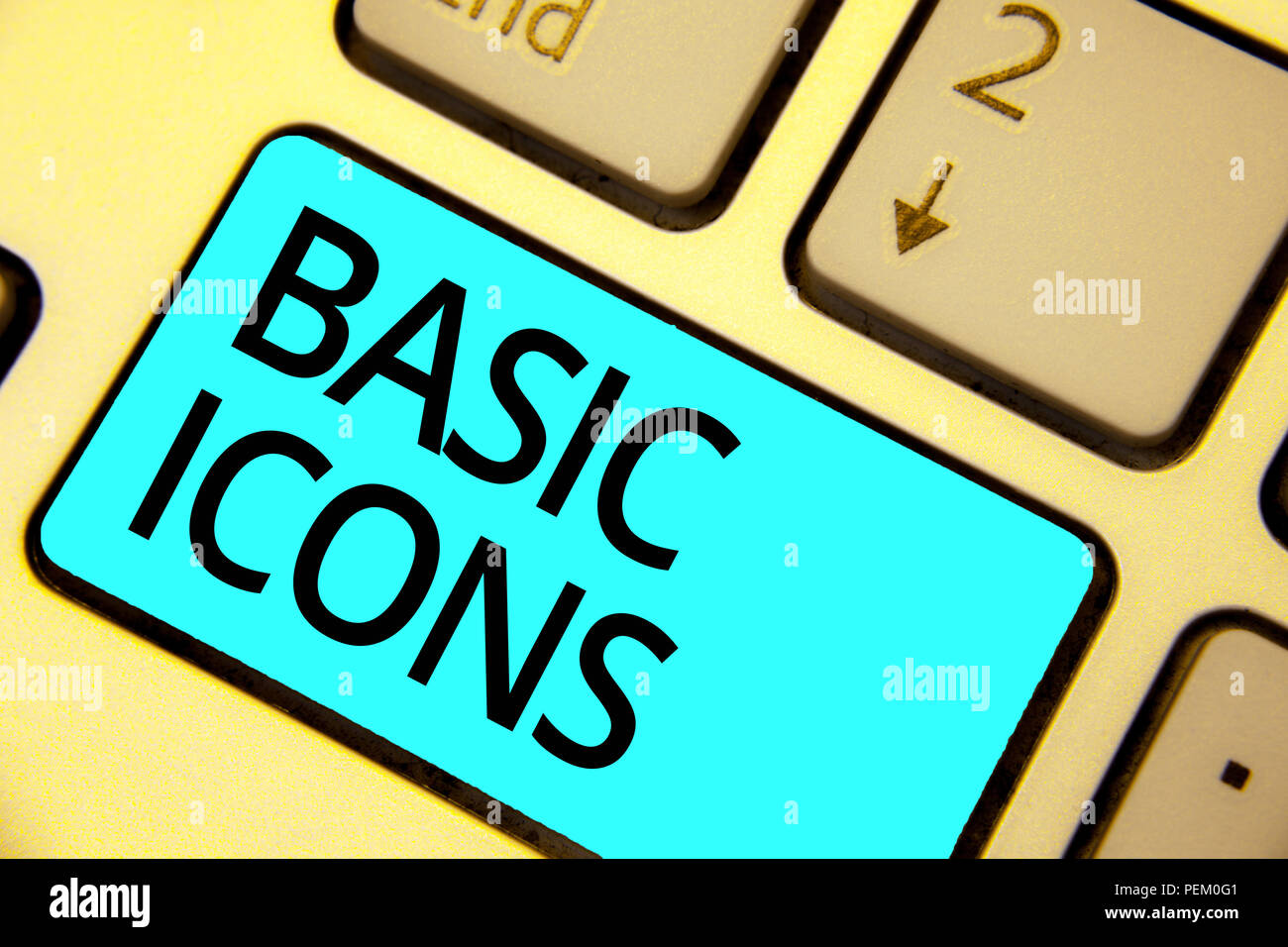 Text sign showing Basic Icons. Conceptual photo pictogram or ideogram ...