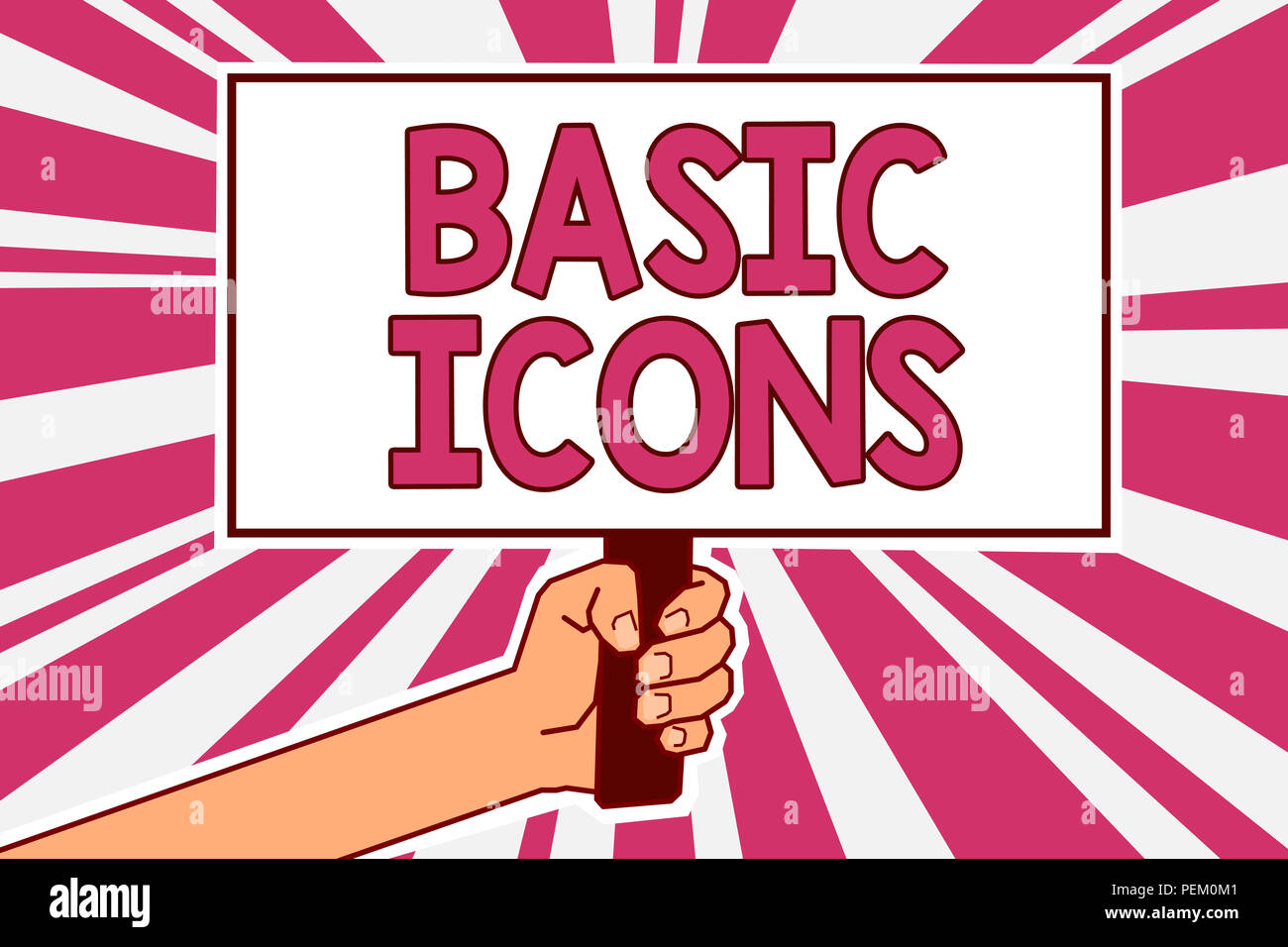 Word writing text Basic Icons. Business concept for pictogram or ...