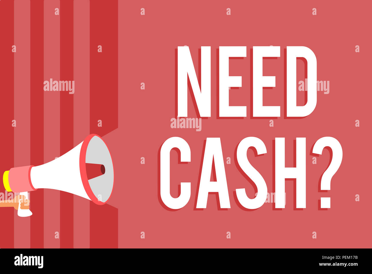 Word writing text Need Cash question. Business concept for asking ...