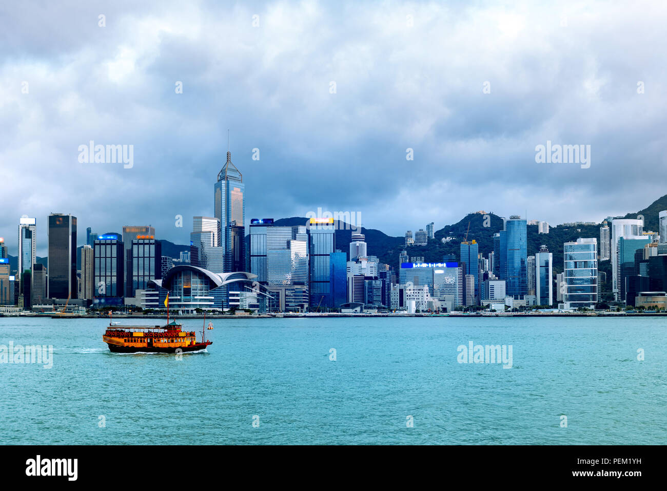 Hong Kong Harbor View Stock Photo - Alamy