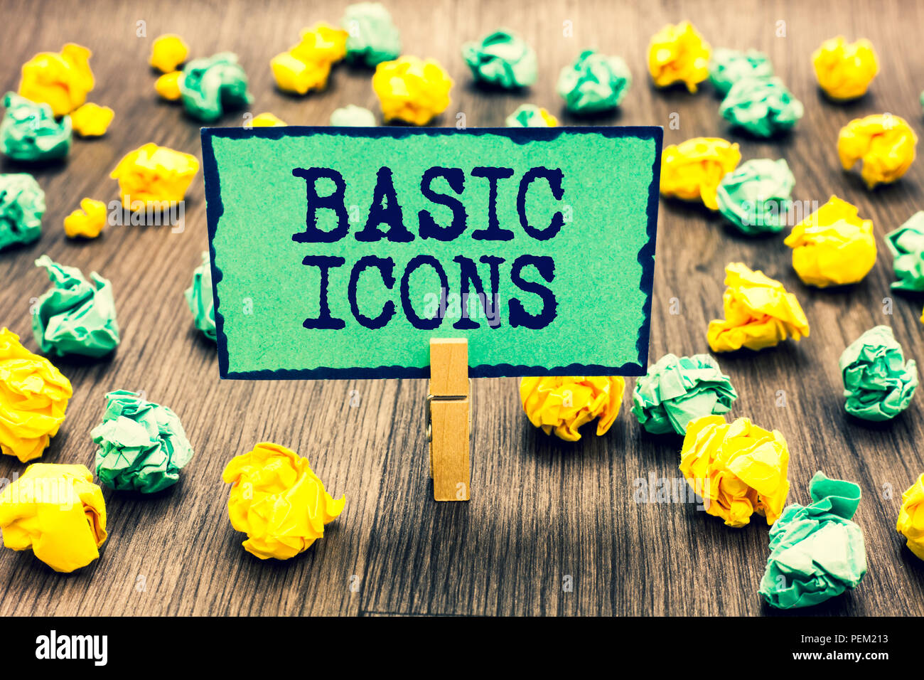 Text sign showing Basic Icons. Conceptual photo pictogram or ideogram ...