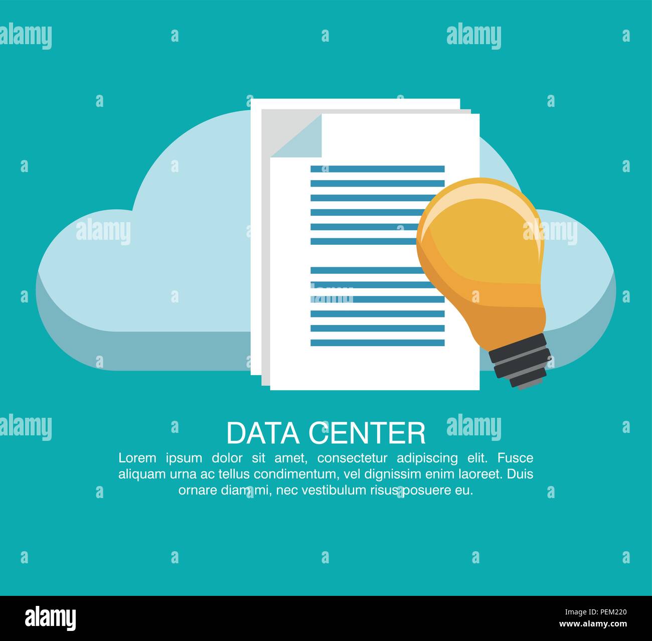 Data center poster with informaton Stock Vector Image & Art - Alamy