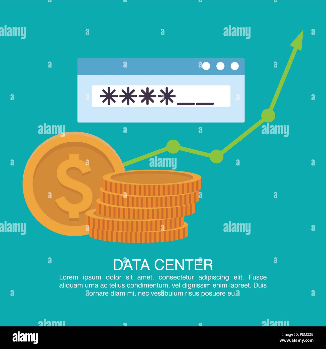 Data center poster with informaton Stock Vector Image & Art - Alamy