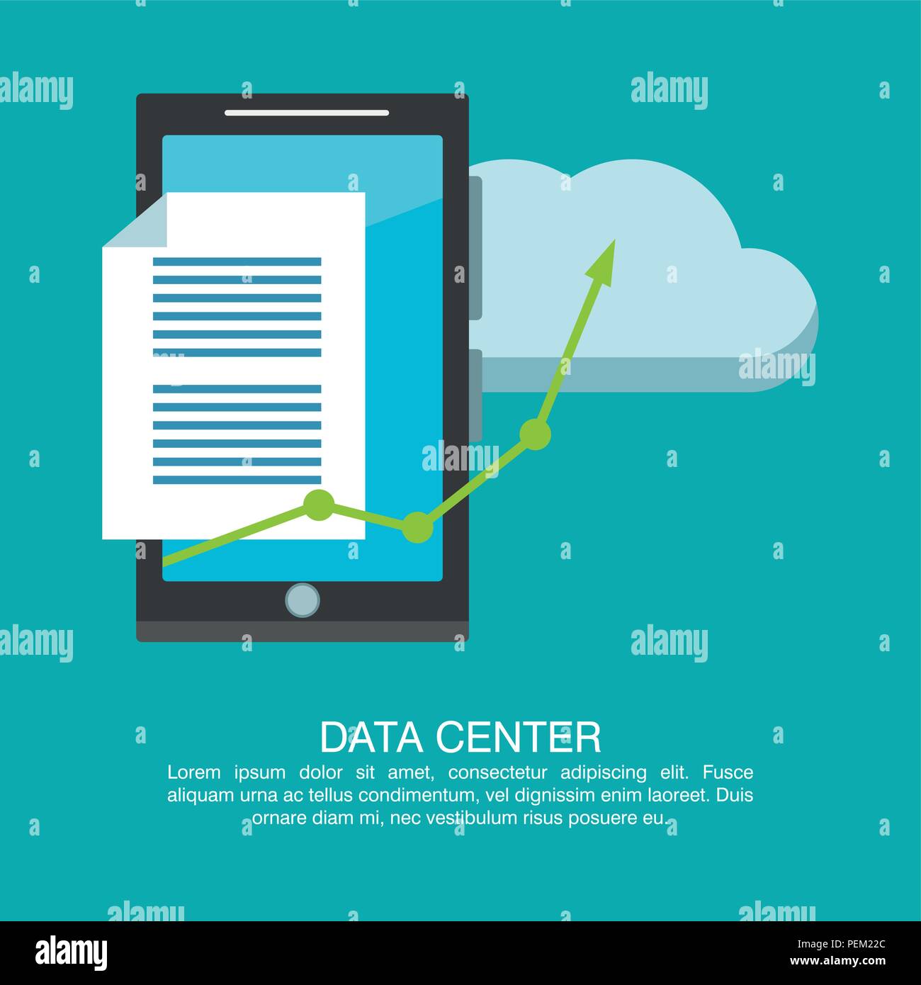 Data center poster with informaton Stock Vector Image & Art - Alamy