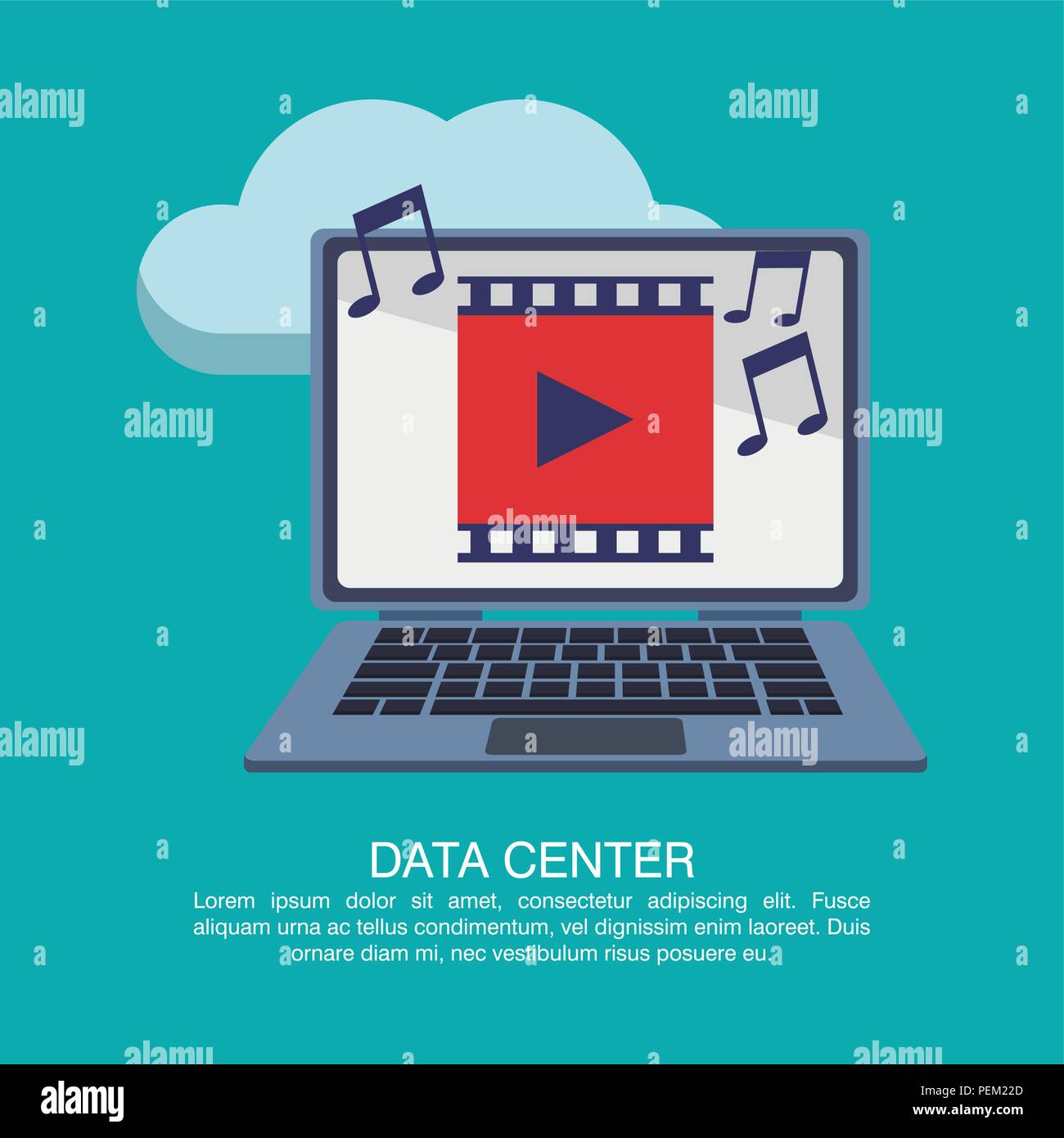 Data center poster with informaton Stock Vector Image & Art - Alamy