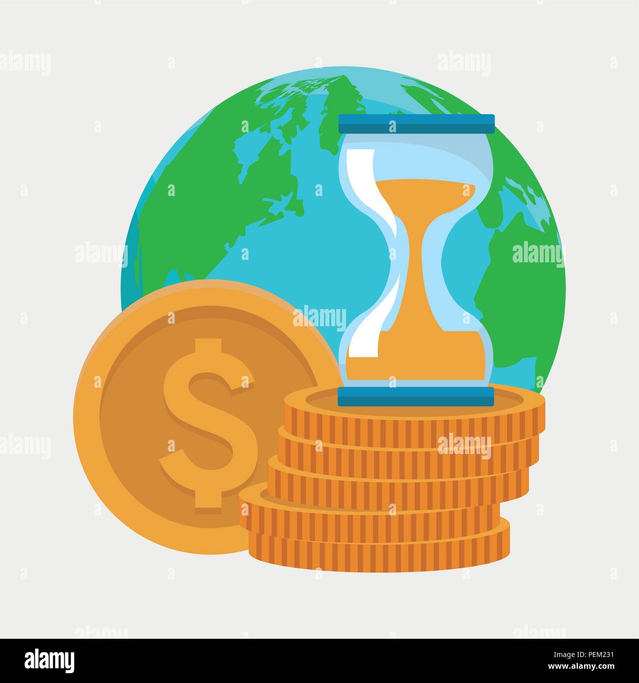 Money and time Stock Vector Image & Art - Alamy