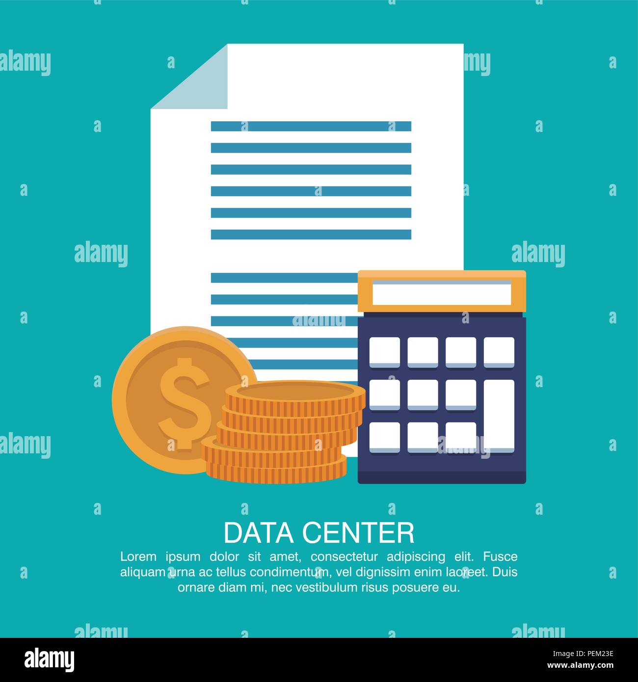 Data center poster with informaton Stock Vector Image & Art - Alamy