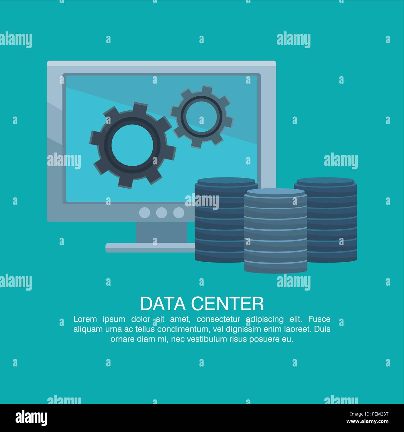 Data center poster with informaton Stock Vector Image & Art - Alamy