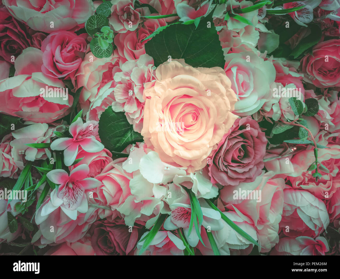 dramatic flower background in vintage color Stock Photo - Alamy