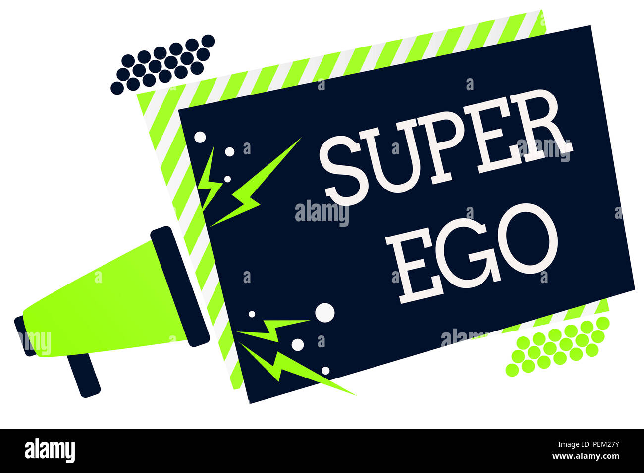 Conceptual hand writing showing Super Ego. Business photo showcasing ...