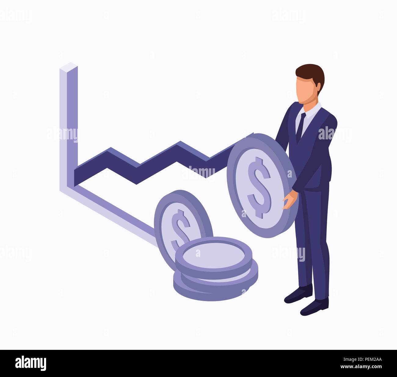 Datacenter and businessman Stock Vector Image & Art - Alamy
