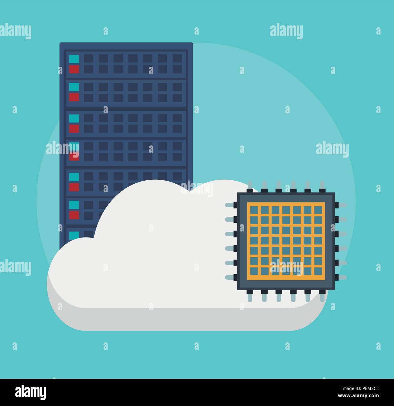 Database and cloud computing Stock Vector Image & Art - Alamy