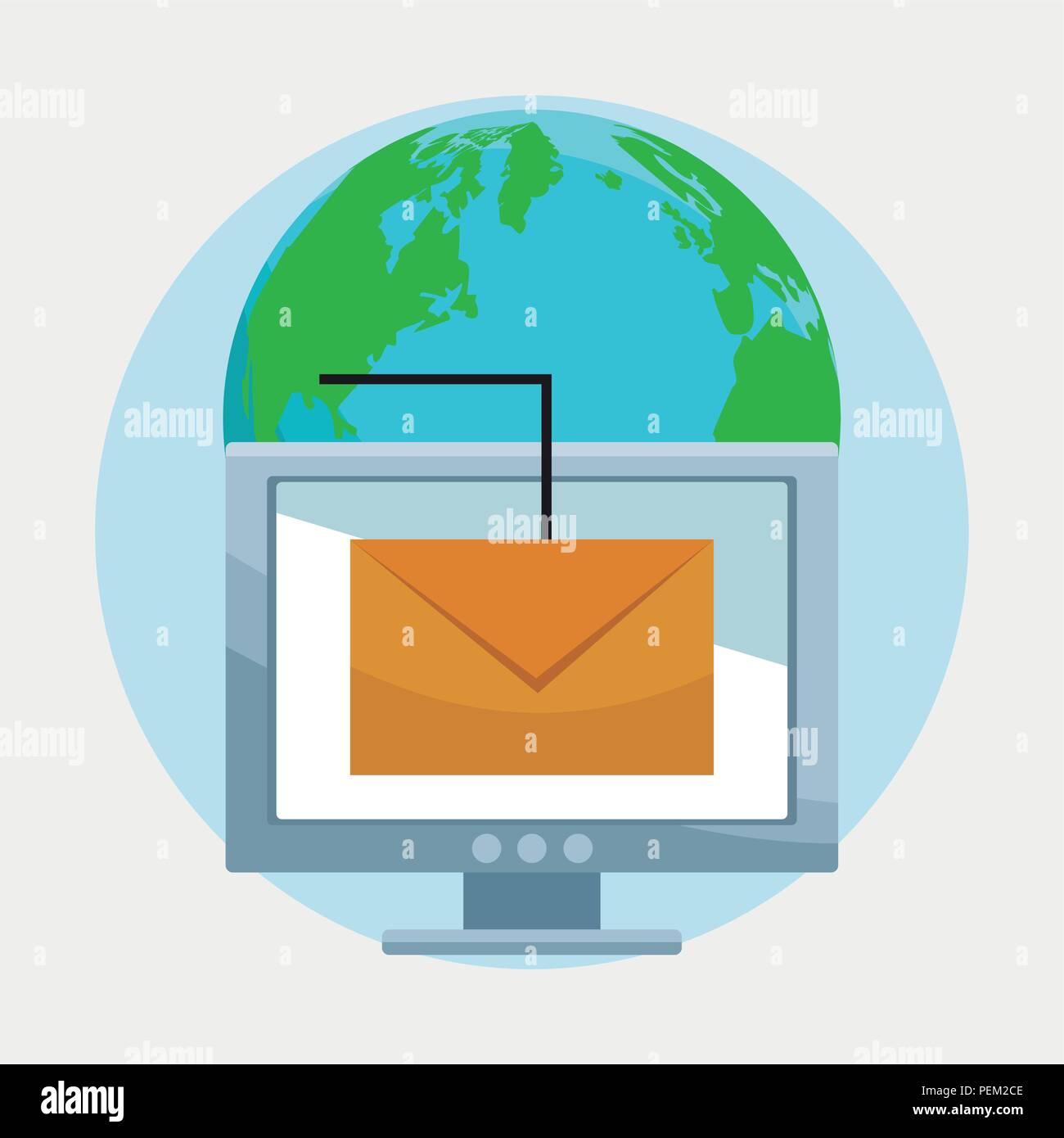 Technolo and email Stock Vector Image & Art - Alamy