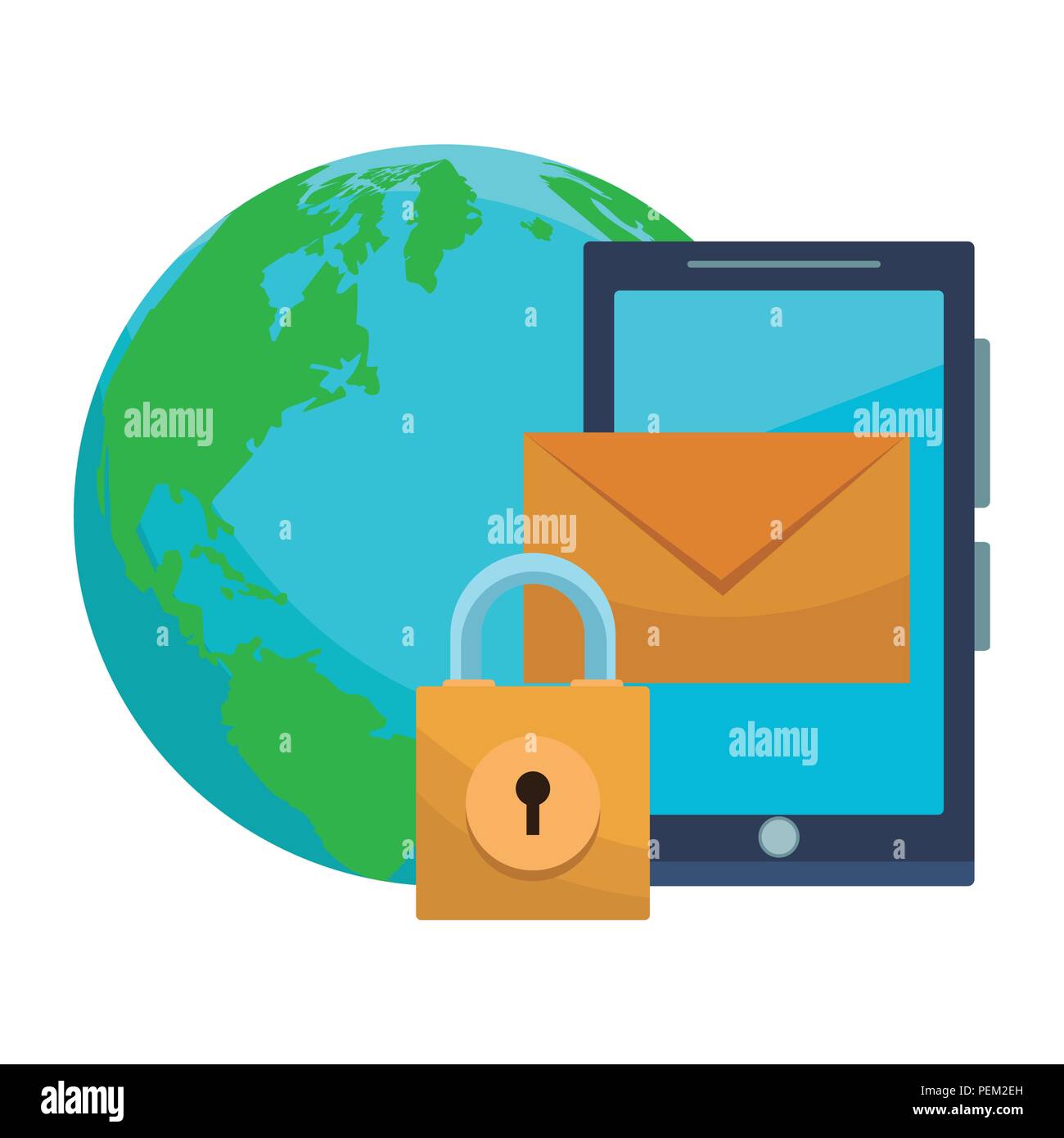 Technolo and email Stock Vector Image & Art - Alamy