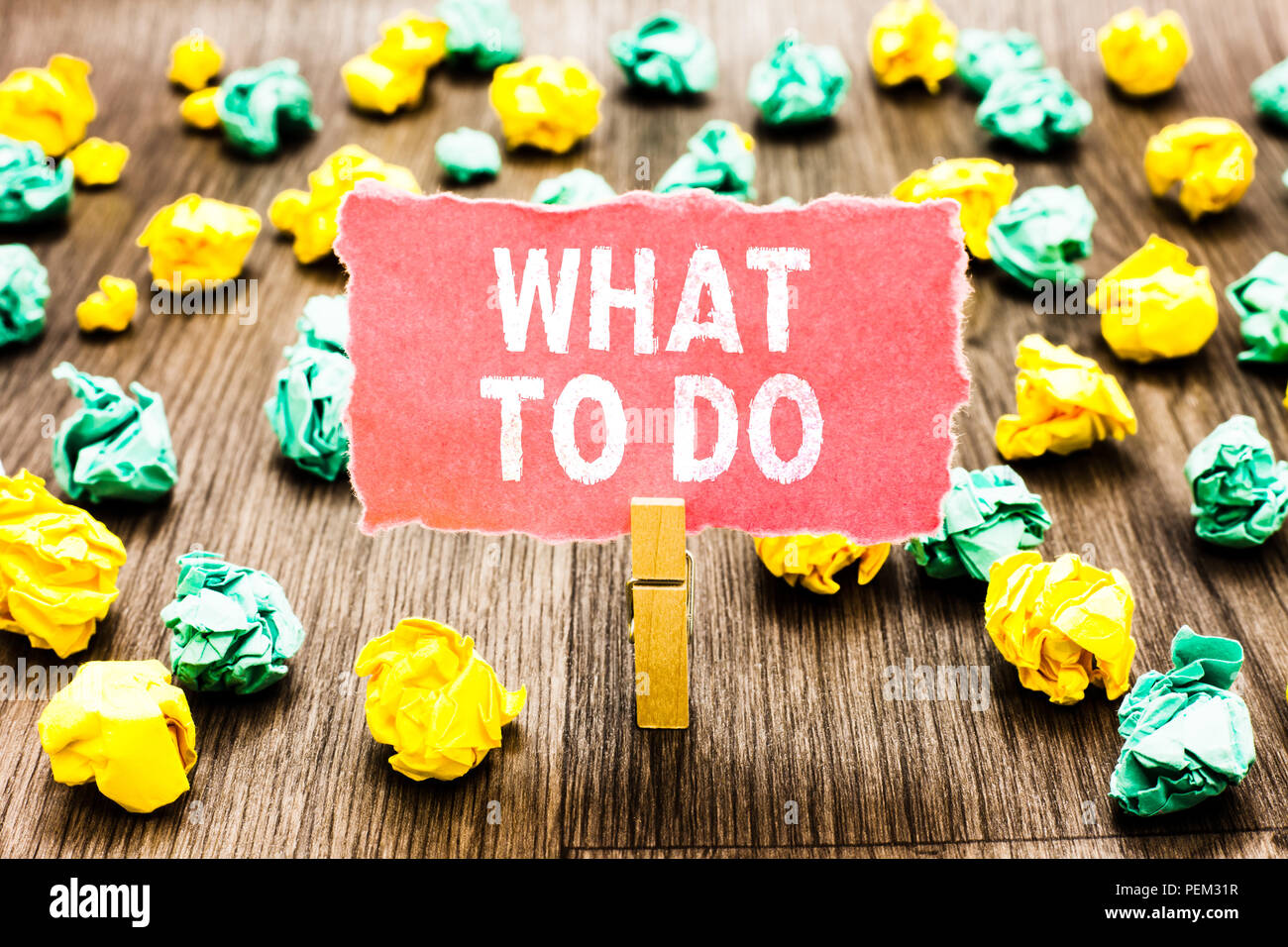 Word writing text What To Do. Business concept for asking someone ...