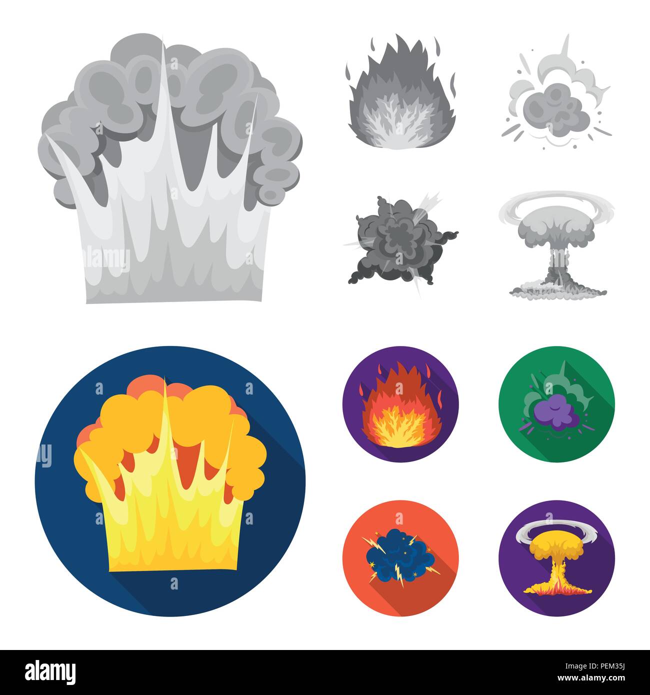 Gas explosions Stock Vector Images - Alamy