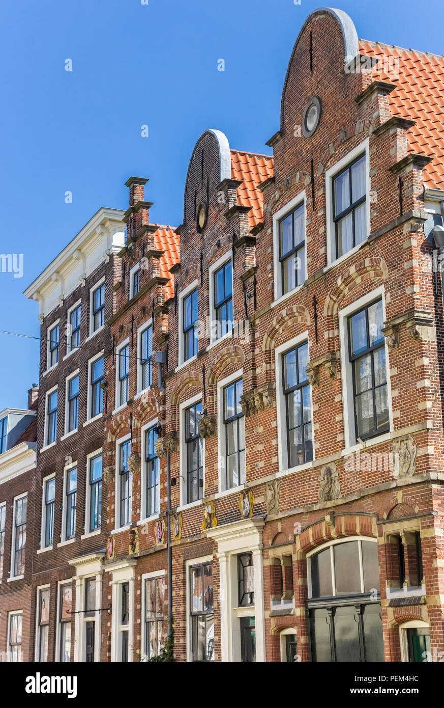 Facades of old houses in Haarlem, Netherlands Stock Photo - Alamy