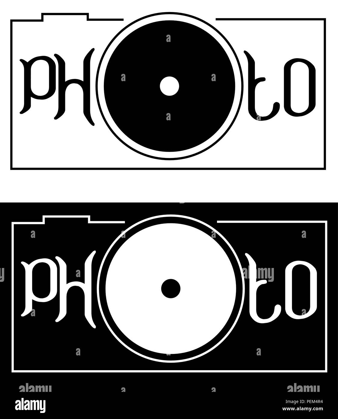 Logo camera letter in hi-res stock photography and images - Alamy