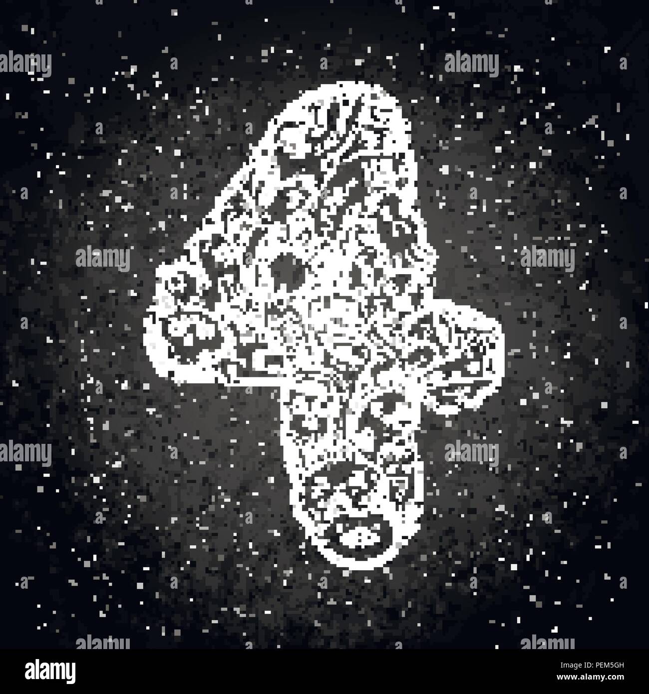 Cartoon illustration number four monster hi-res stock photography and ...