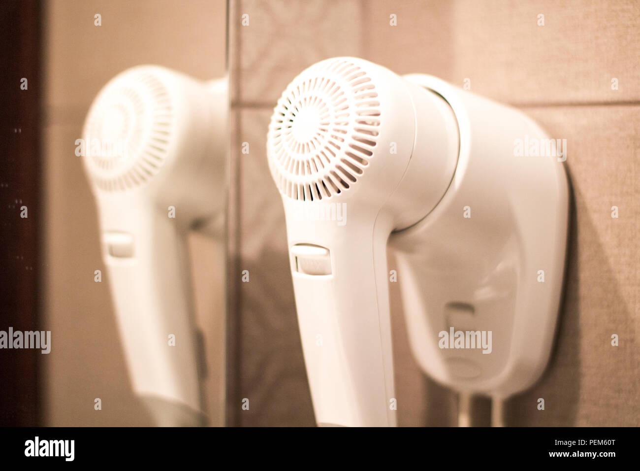 Hair dryer in the hotel Stock Photo - Alamy