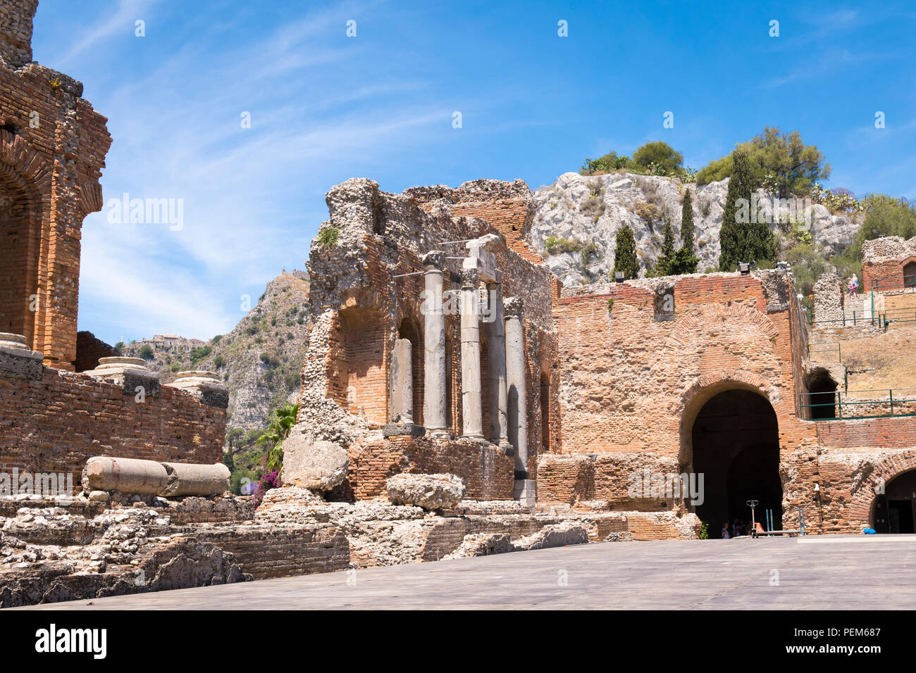 Italy Sicily Monte Tauro most famous luxury tourist resort Taormina 3 ...