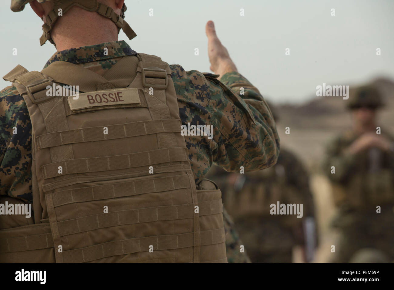 U.S. Marine Corps Lt. Col. Jonathan Bossie, 5th Marine Regiment ...