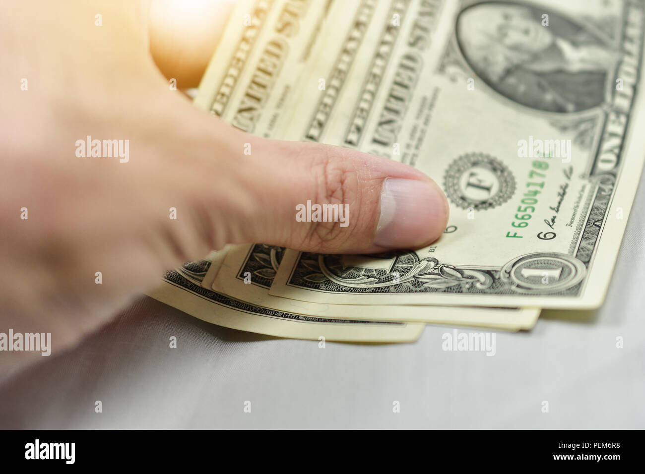 Close up US dollar banknote money Stock Photo - Alamy