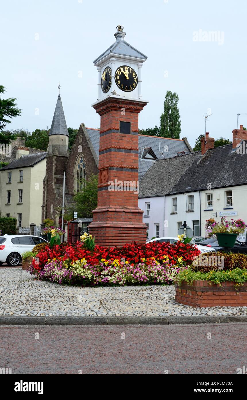 Clock Tower Twyn Square Usk High Resolution Stock Photography and ...