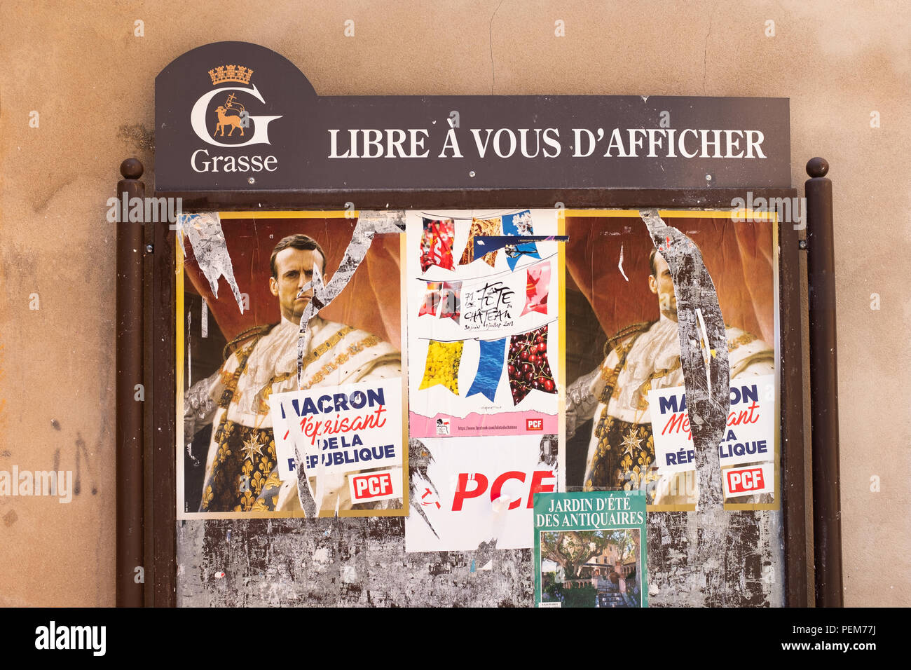 Poster Board, Grasse, France Stock Photo - Alamy