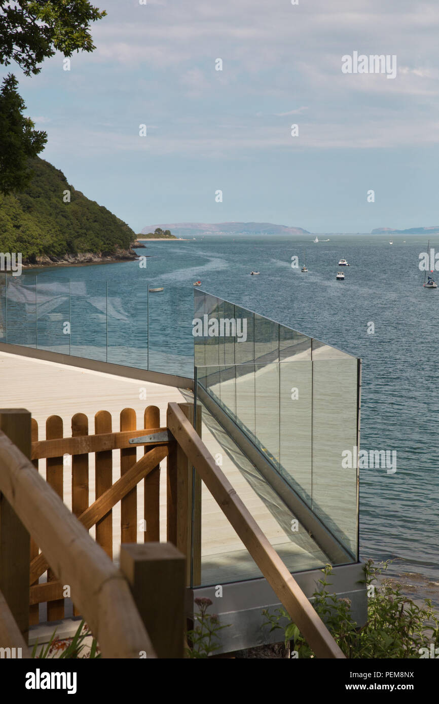 Stunning view menai bridge strait anglesey north wales hi-res stock ...