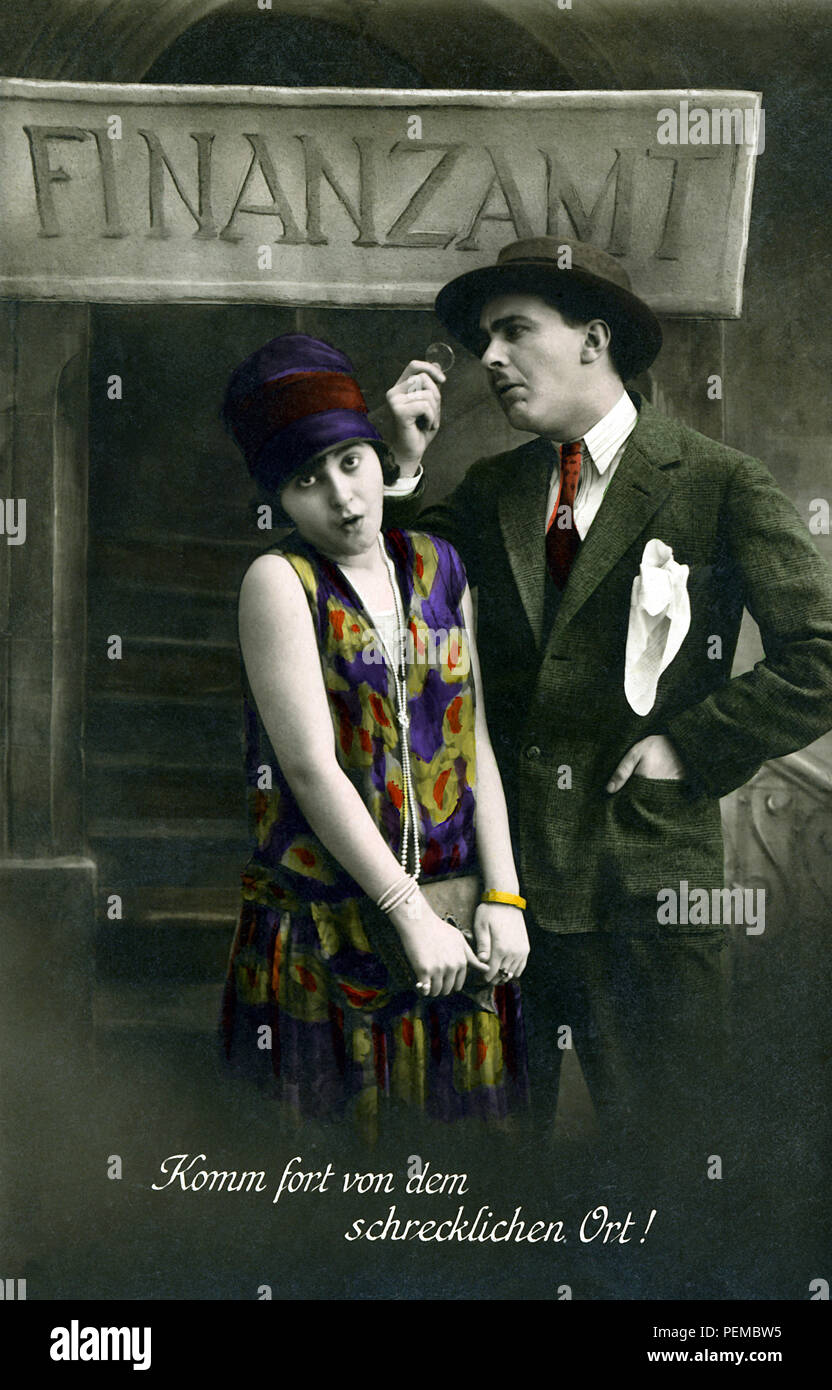 Funny couple 1920s hi-res stock photography and images - Alamy