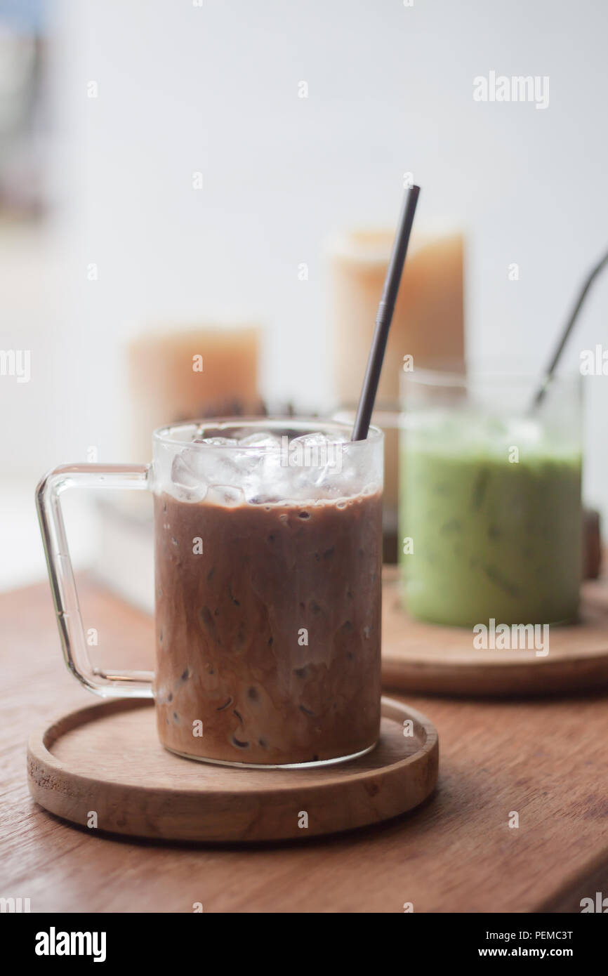Iced coffee in coffee shop, stock photo Stock Photo - Alamy
