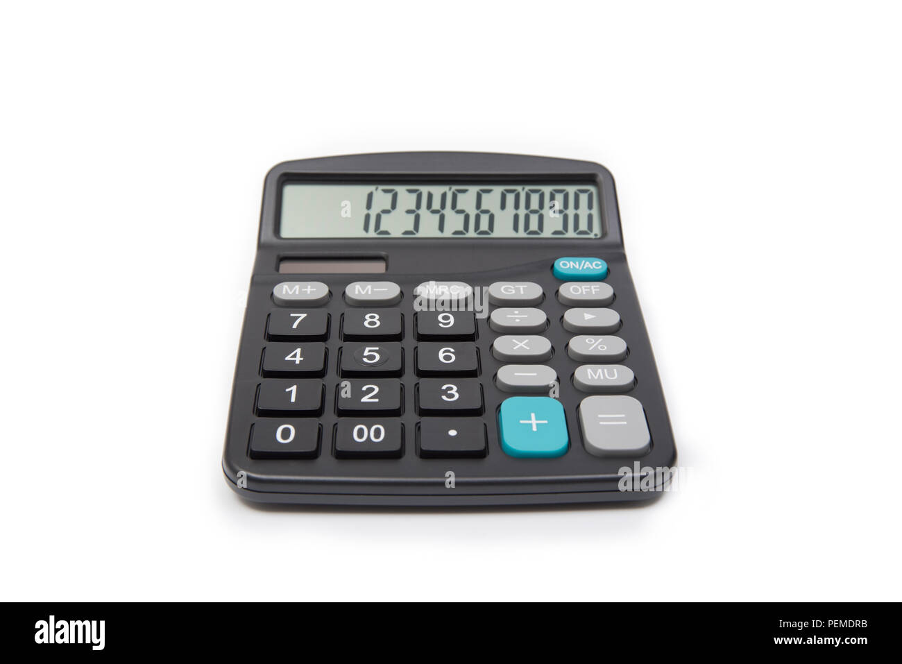 Calculator isolated on white background. Calculating machine Stock ...