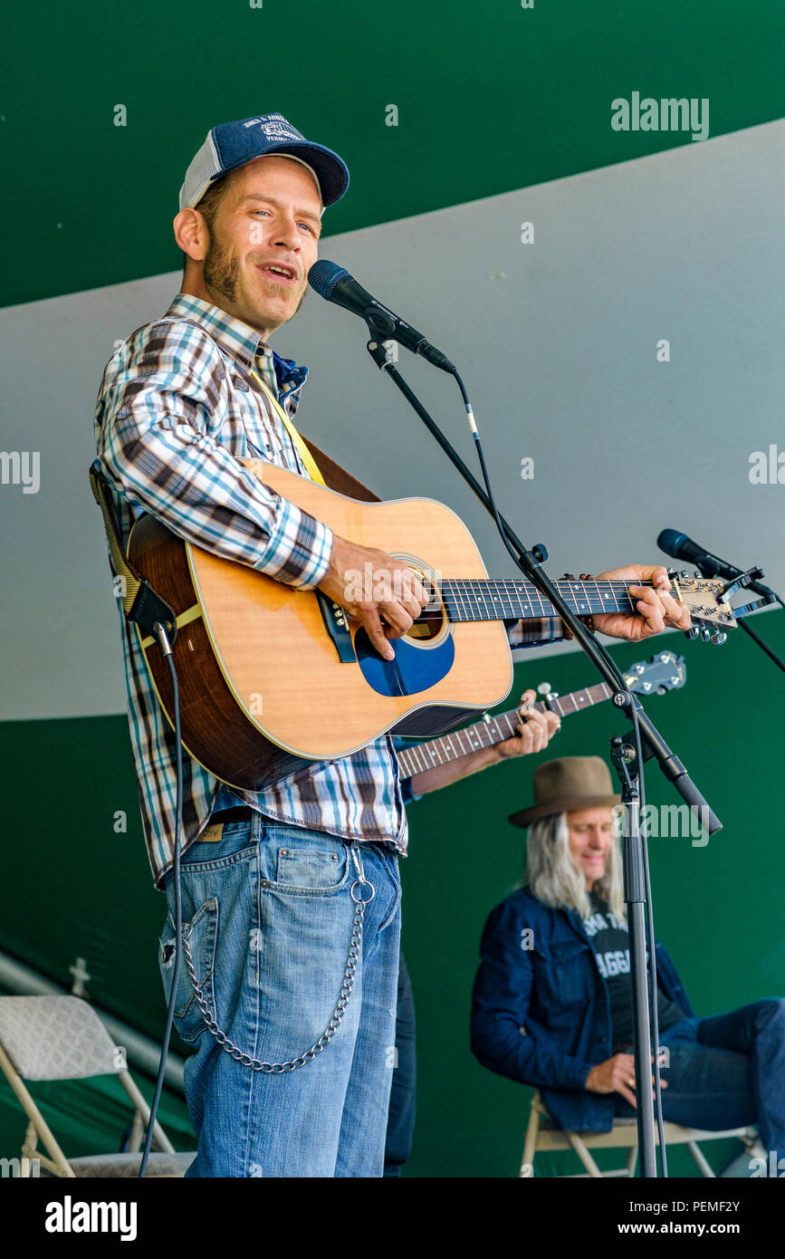 Singer songwriter Scott Cook performing at Canmore Folk Music Festival ...