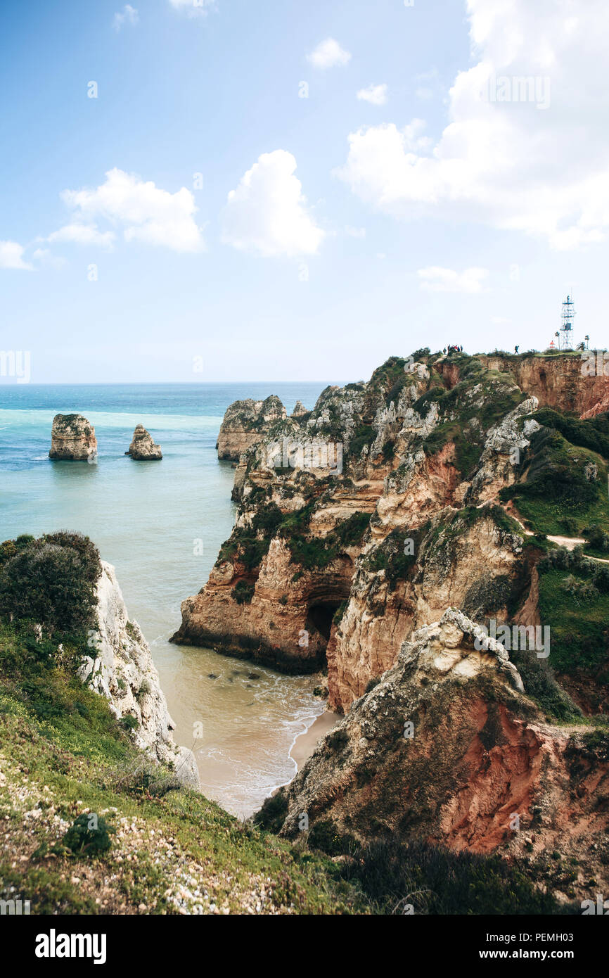 Beautiful views of the Atlantic Ocean and the rocks off the coast of ...