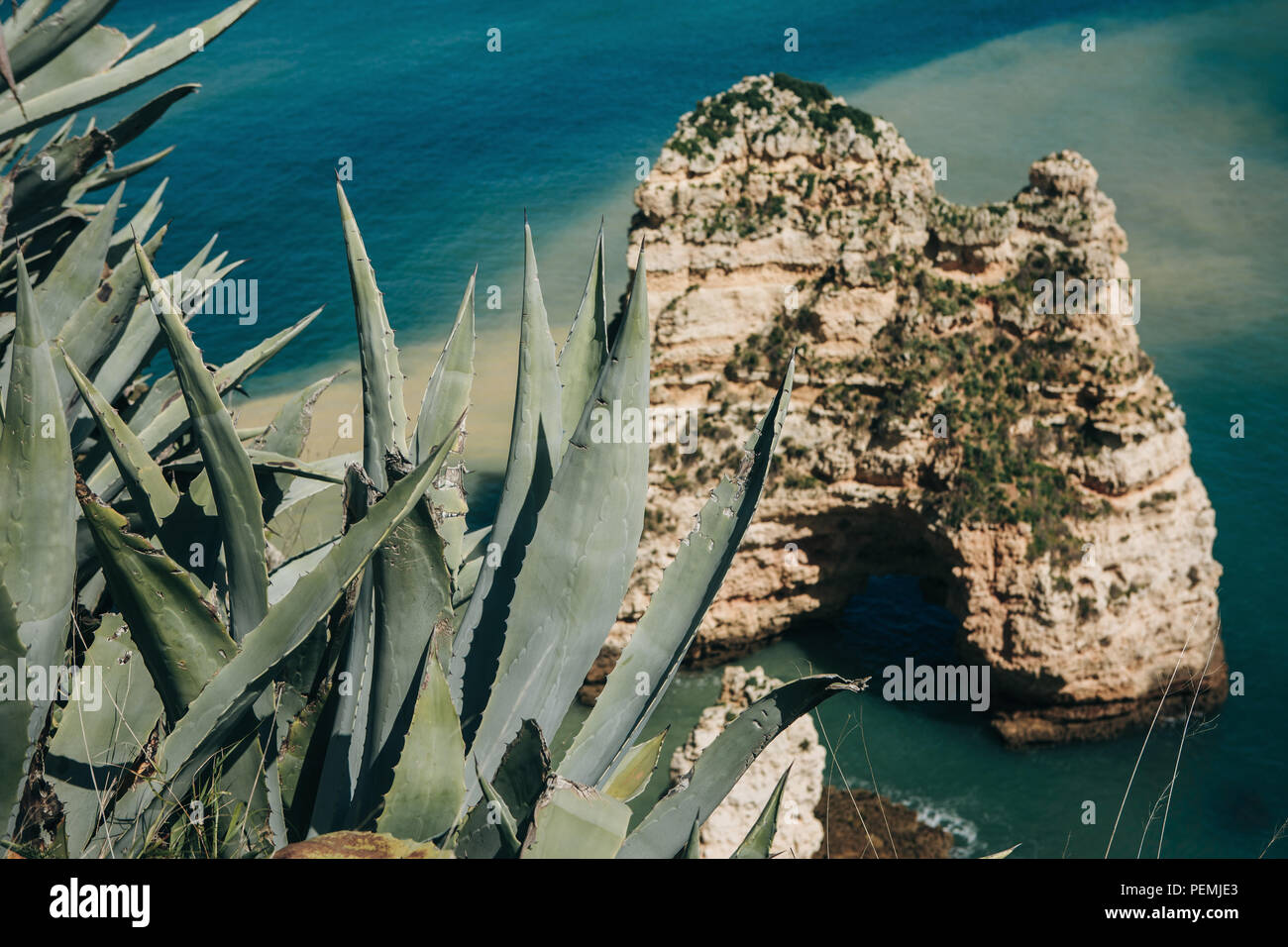 Beautiful views of the Atlantic Ocean and the rocks off the coast of ...