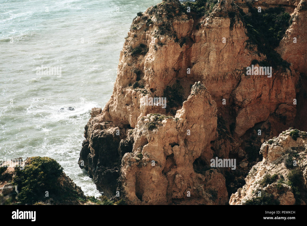 Beautiful views of the Atlantic Ocean and the rocks off the coast of ...