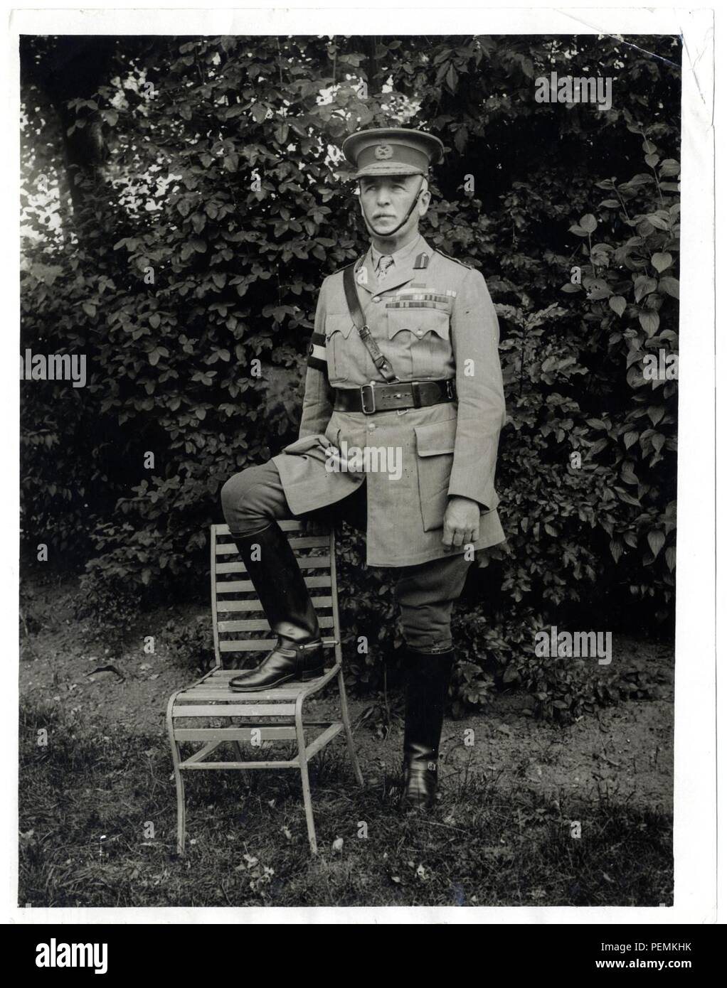 General Sir James Willcocks photographed at his headquarters [Merville ...